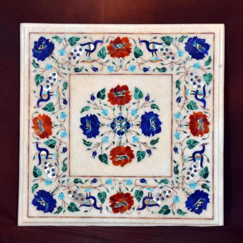 18 inch Square Table Top | Pietra Dura Products